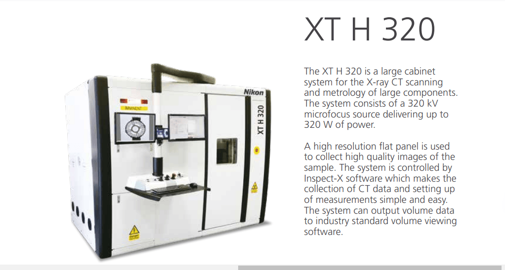 Nikon x-ray CT XT H 320 | X-RAY CT XT H 320 NIKON